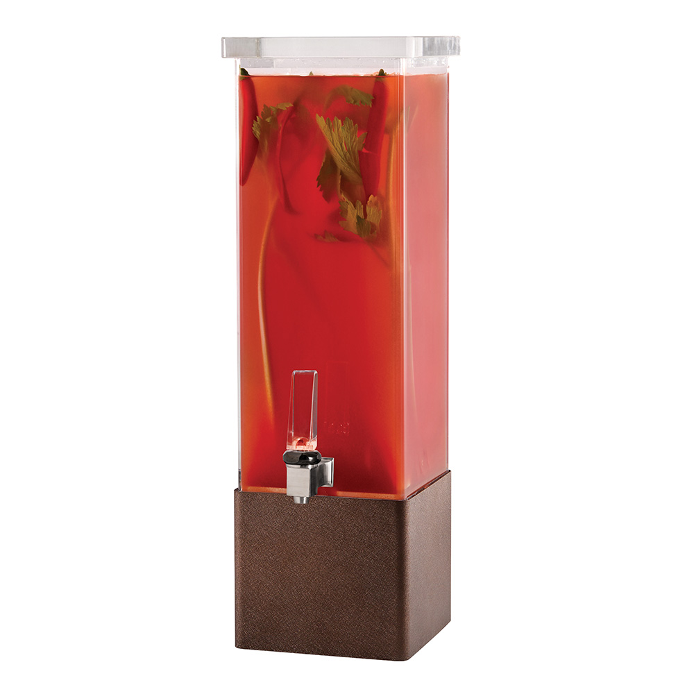 2 Gal. Square Bronze Beverage Dispenser, 1 EA - LD173 - Rosseto