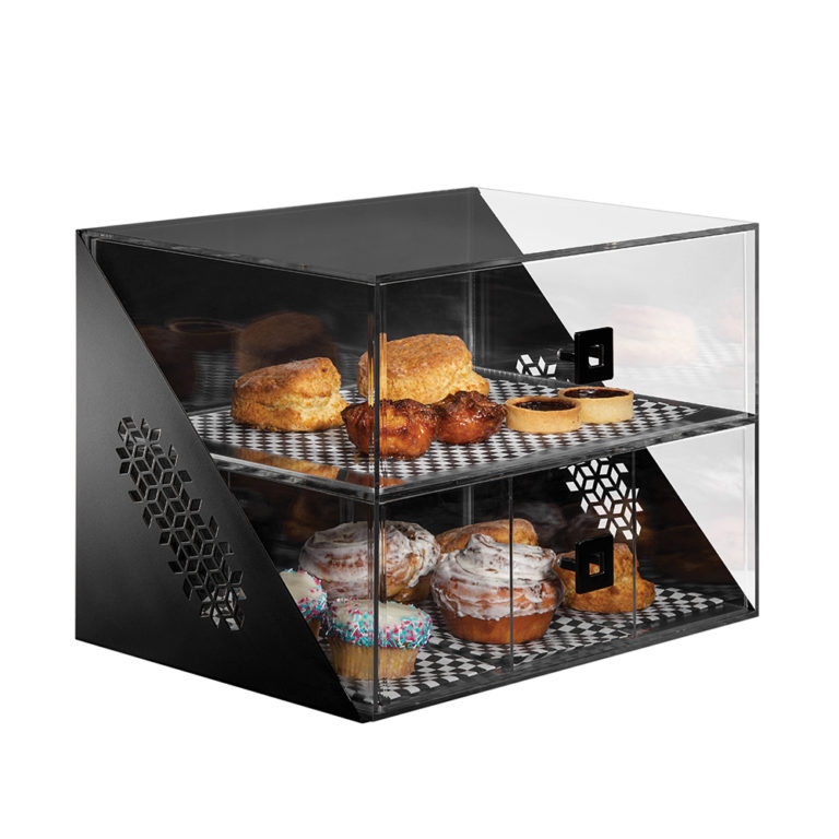 Mosaic Wide 2 Drawers Black Matte Bakery, 1 EA- BD144 - Rosseto