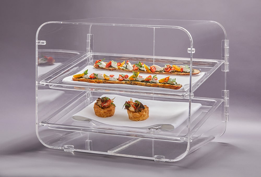 Lucid Large Square Bakery Box with 2 Trays - BD145 - Rosseto