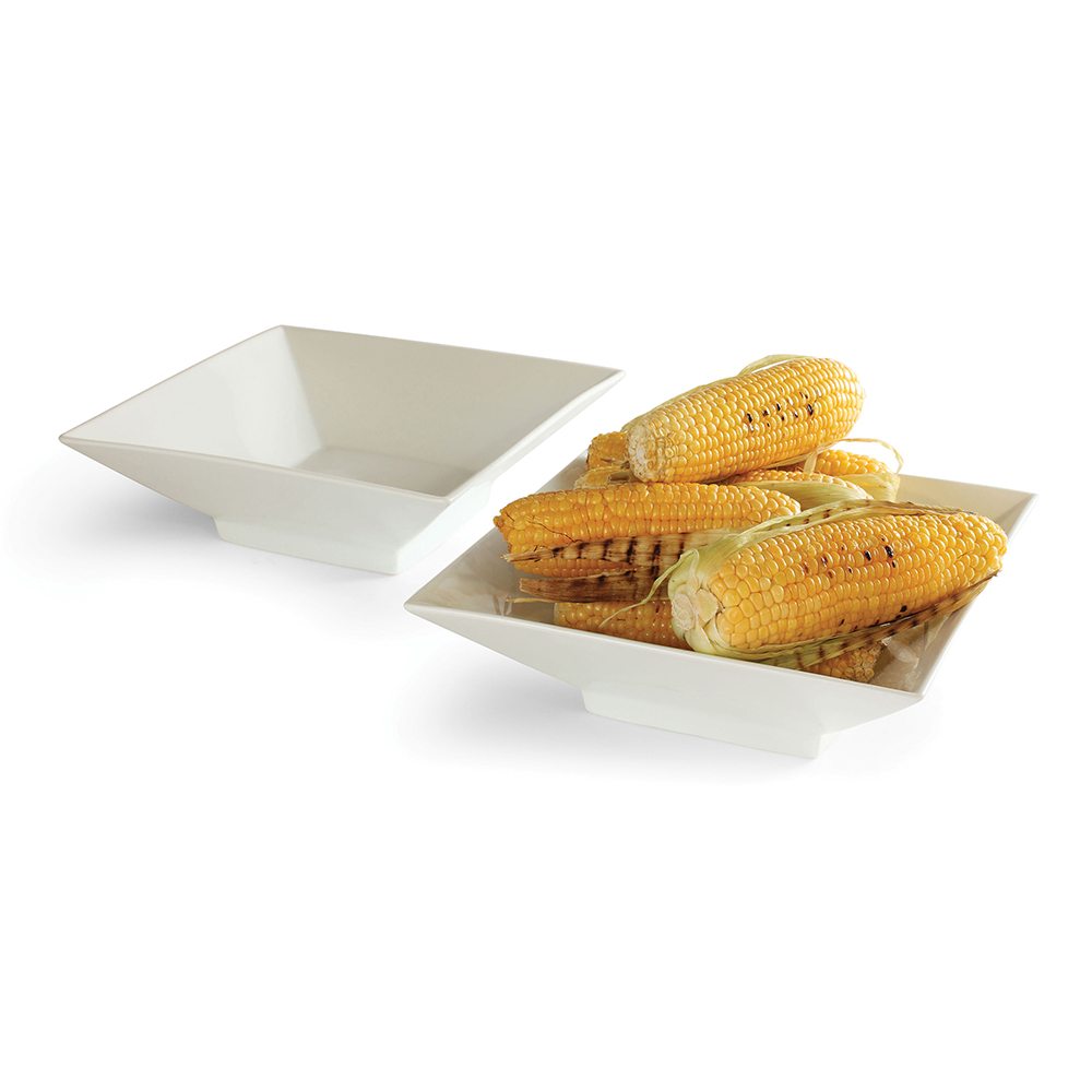 Rosseto® 2 Pcs 10.75″ Square Porcelain Bowl - CP001 - Rosseto