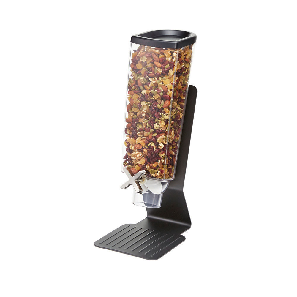 EZ-PRO™ One-Container Table Top Cereal Dispenser With Black Steel Stand ...