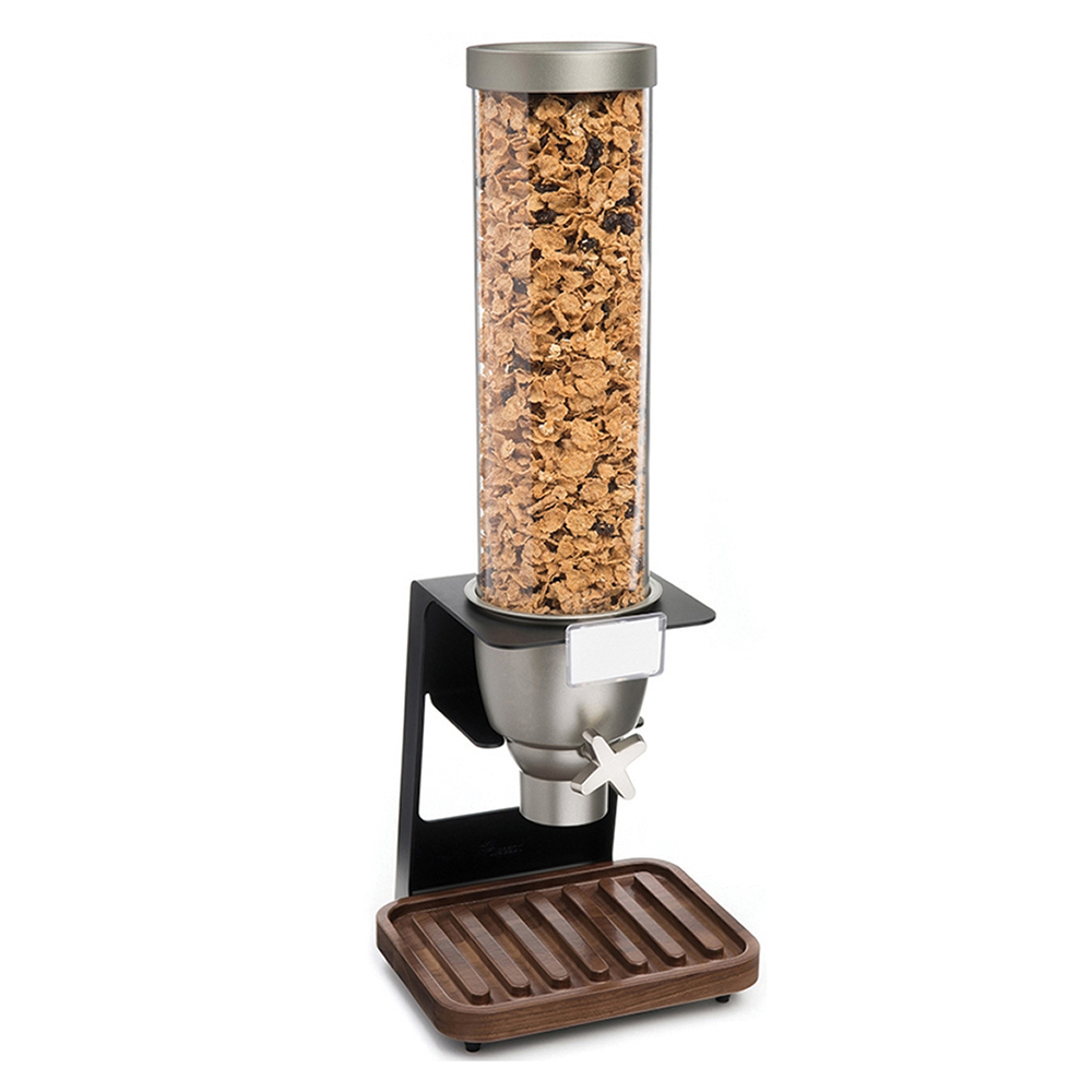 EZ-SERV® One-Container Table Top Dispenser With Walnut Tray (1.3 ...
