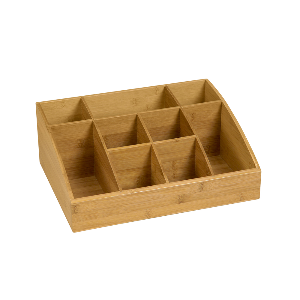 Rosseto® Nine-Compartment Bamboo Tabletop Display Organizer - SB103 ...