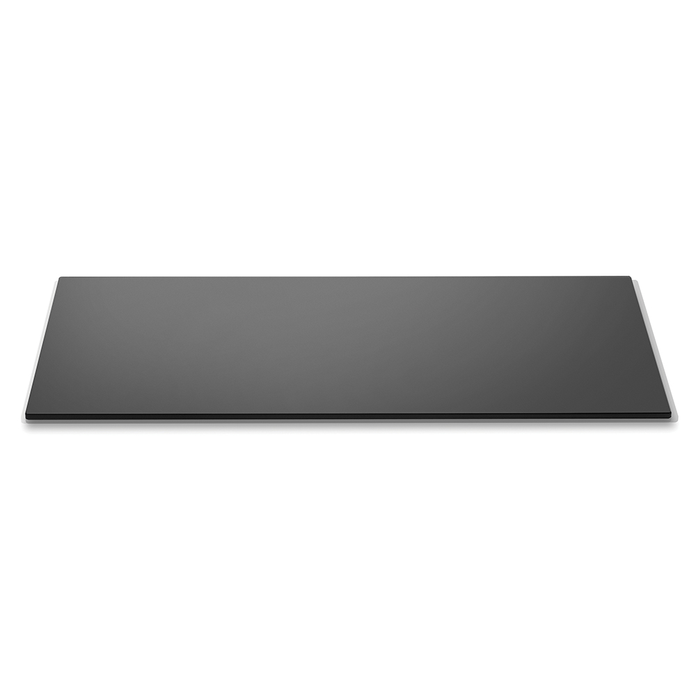 Rosseto® 34″ X 8″ Narrow Rectangular Black Tempered Glass Surface ...