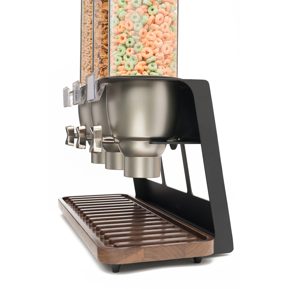 EZ-SERV® Three-Container Table Top Dispenser With Walnut Tray (1.3 ...
