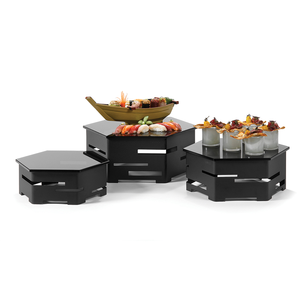 Honeycomb™ Six Piece Black Matte Riser Kit - SK018A - Rosseto