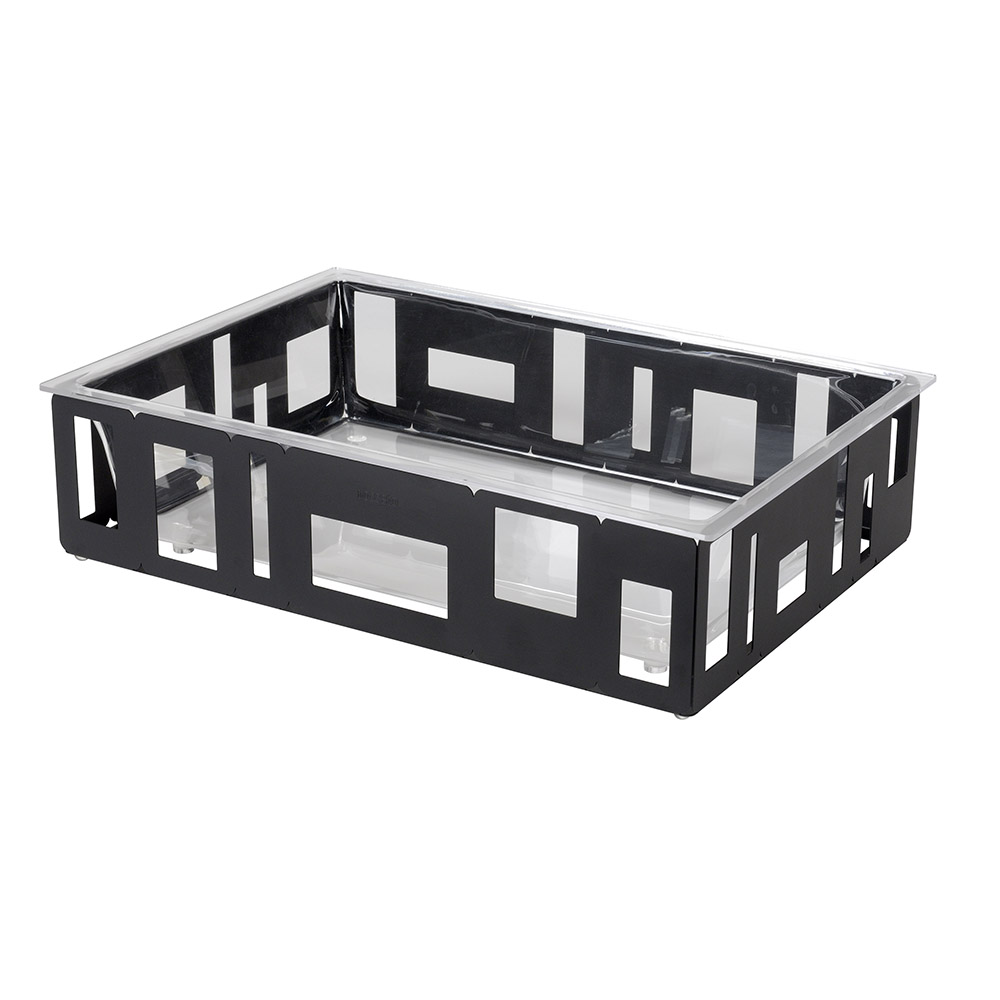 Rosseto® Extra Large Rectangular Black Matte Ice Housing With Acrylic ...