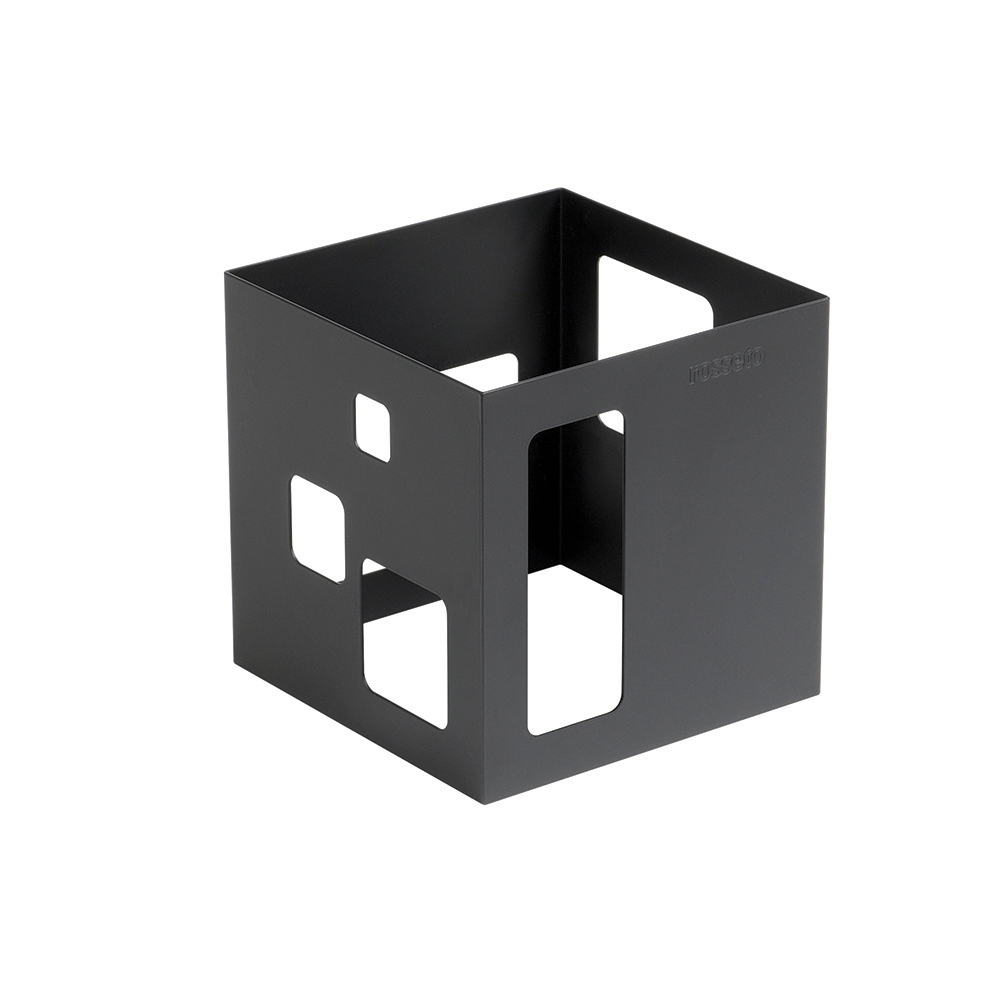 Rosseto® 7″ Square Black Matte Steel Buffet Warmer - SM140 - Rosseto