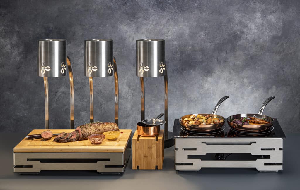 Multi-Chef™ 5" Stainless Steel Serving Station Base - SM230 - Rosseto
