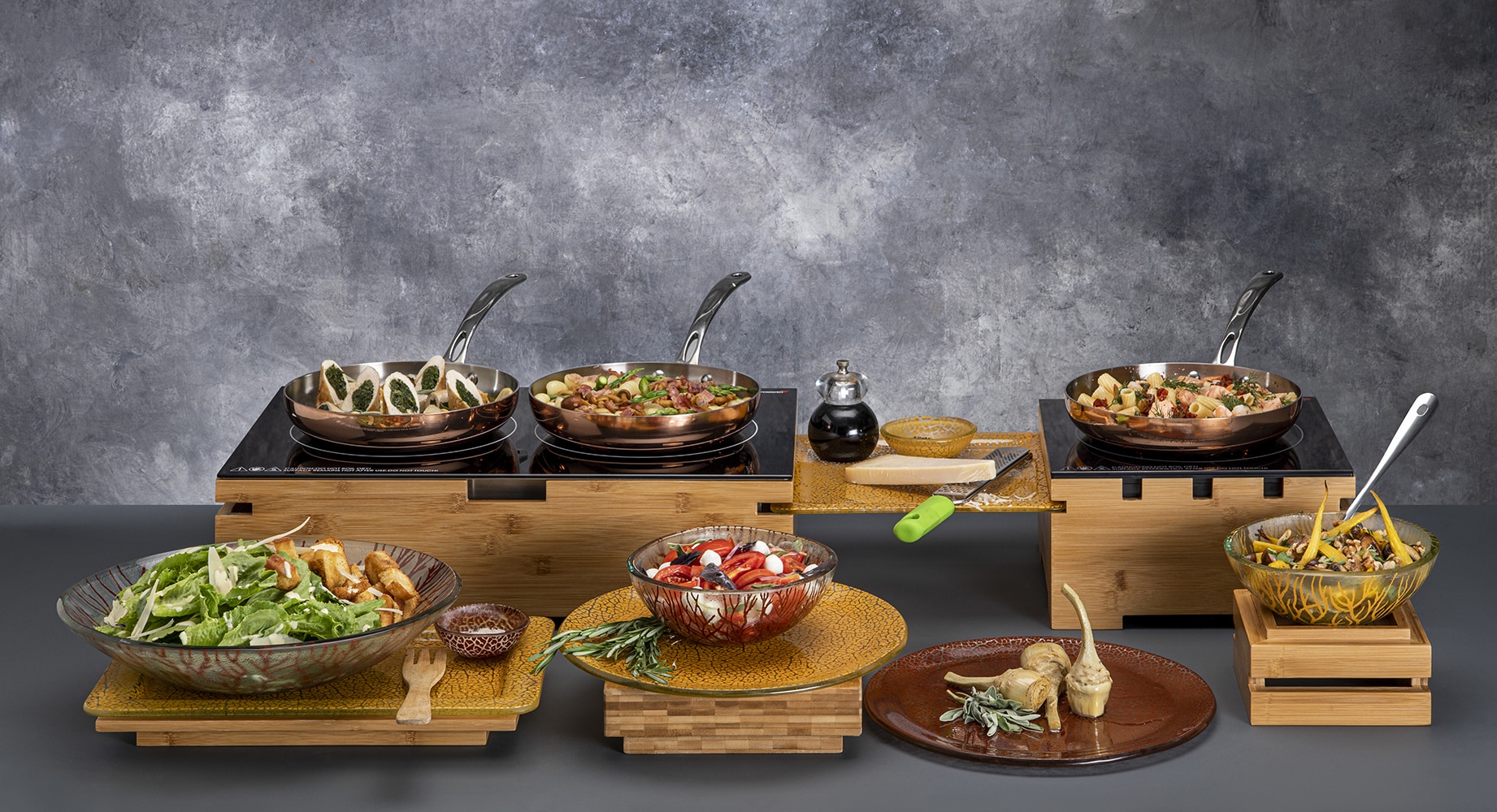 Multi-Chef™ Bamboo Single Induction Heater, 220V~ 50Hz - BP019 - Rosseto