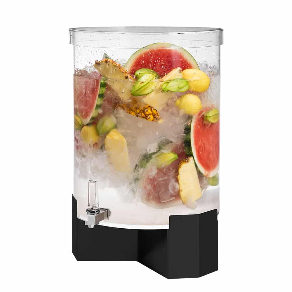 Beverage Dispenser -Extra Large 14 Gal. with Black Matte Metal Base, 1 ...