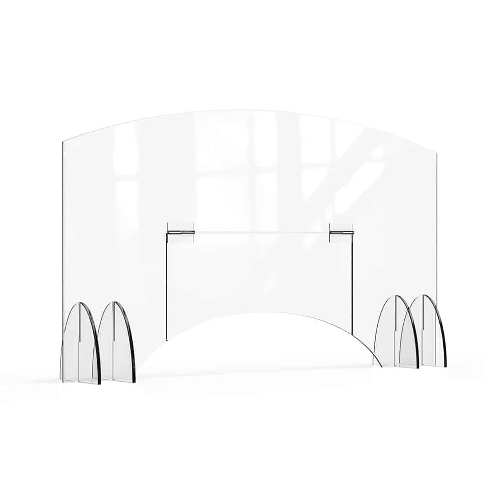Rosseto® Avant Guarde 48x28 Acrylic Sneeze Guard with Pass-Through Door ...