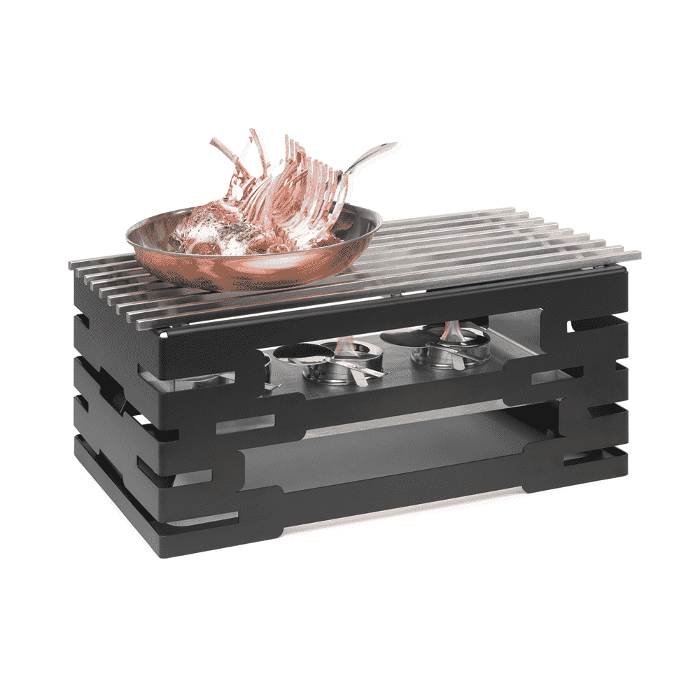 Multi-Chef™ Rectangular Black Matte Warmer with Track Grill Top - SK032 ...