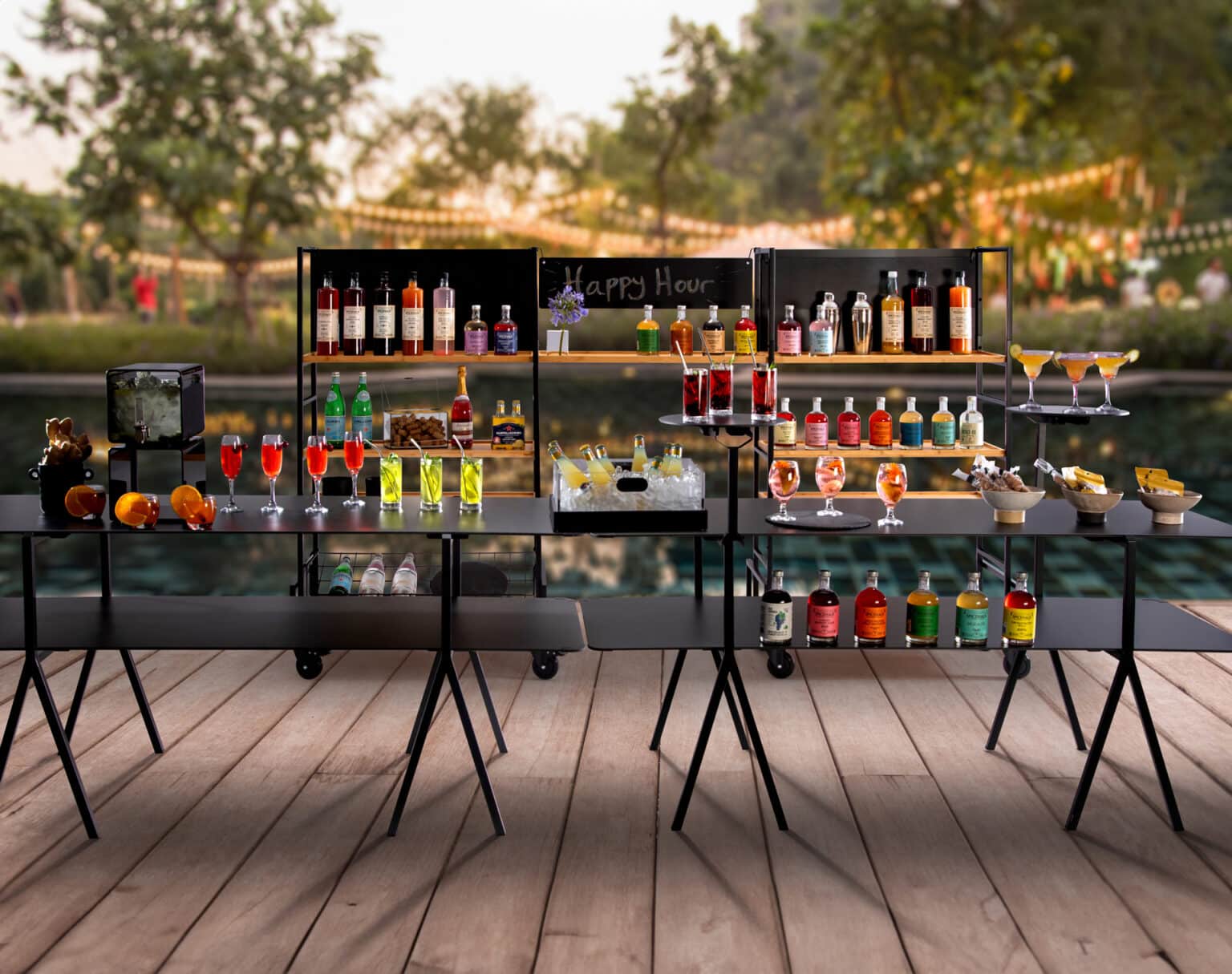 Modulite Linenless Buffet Tables - Rosseto
