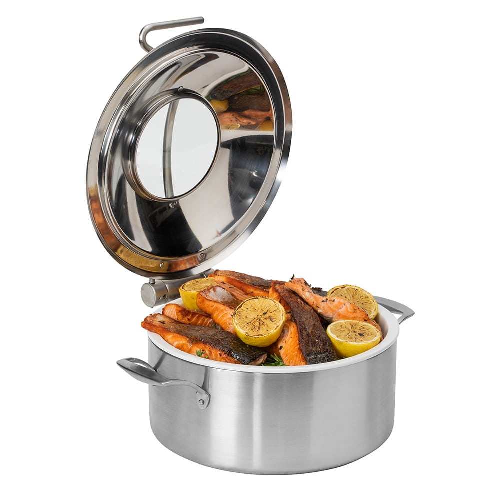 Home Style Stainless Steel Chafing Pot with Soft Closing Lid ...