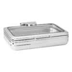 De Luxe Rectangle Stainless Steel Chafing Dish with Glass Lid - CP401 ...