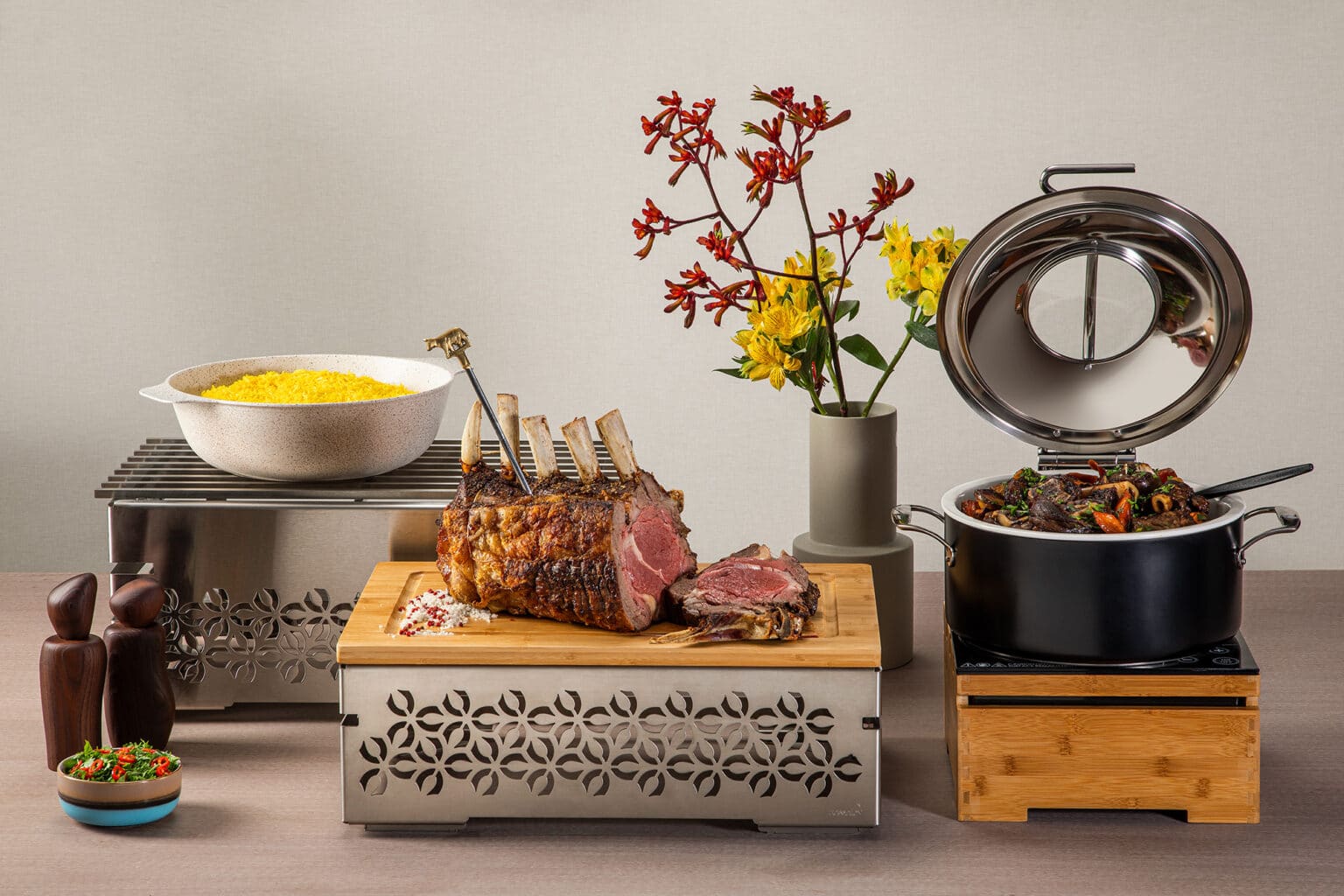 Multi-Chef™ Single Touch-Top Induction Heater with Bamboo Base, 120V ...