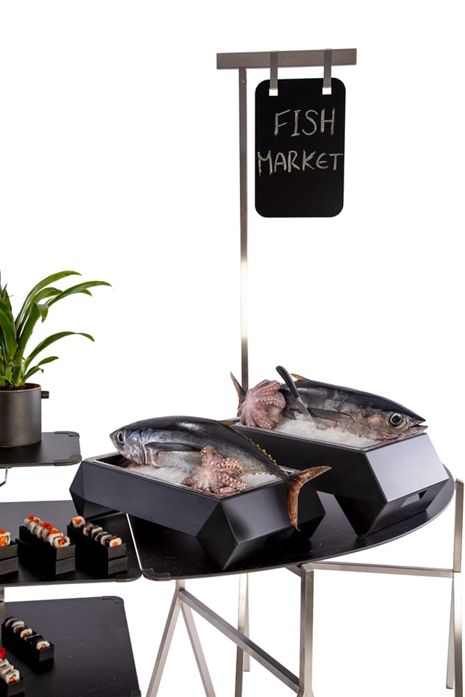 Modulite® Chalkboard Sign with 4.5’ Black Display Arm - MT-BKCBDA - Rosseto