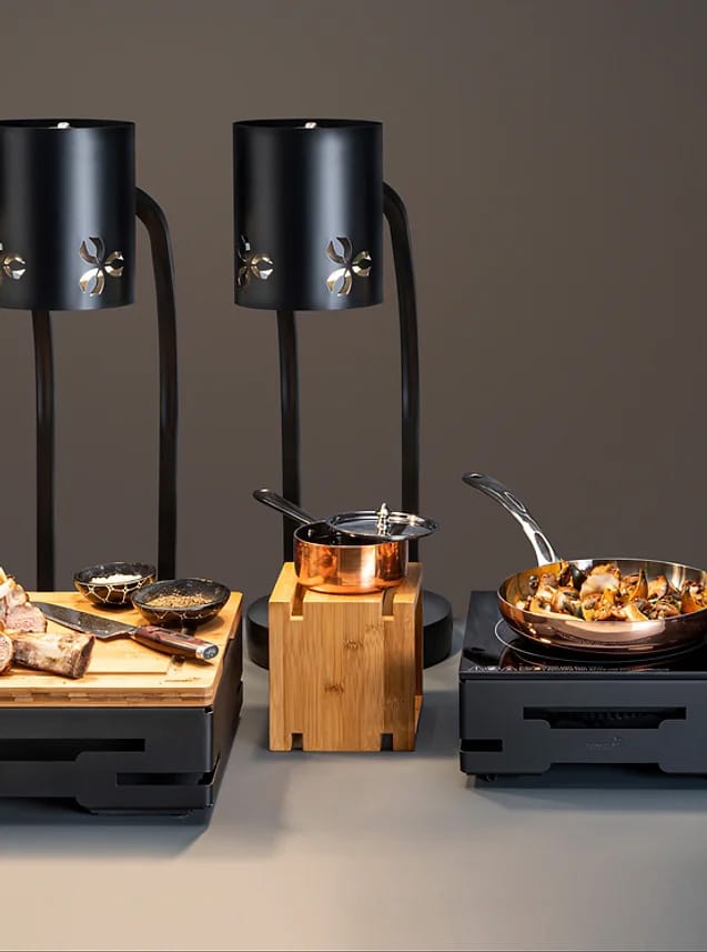 Multi-Chef™ 7" Bronze Double Induction Kit with Touch-Top Controls ...