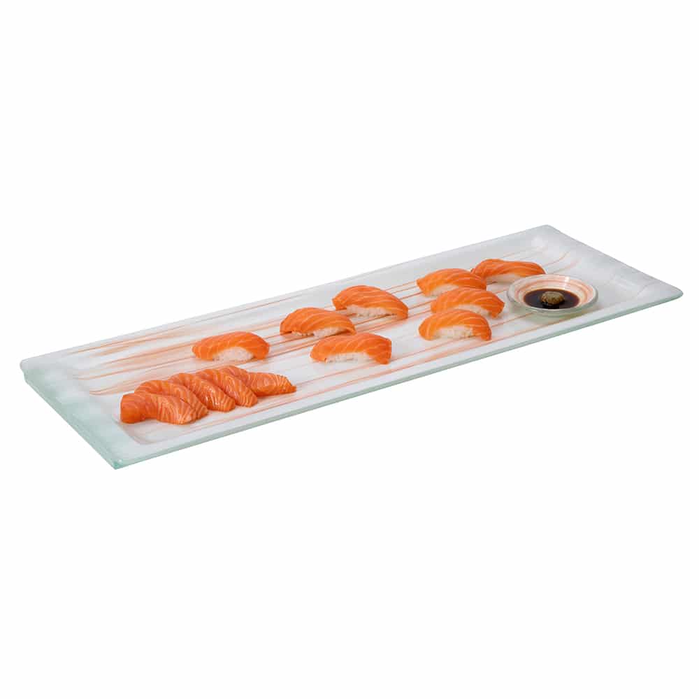 Aroma Gold & White Large Rectangle Platter with Rim, 1 EA - GLS062GW ...