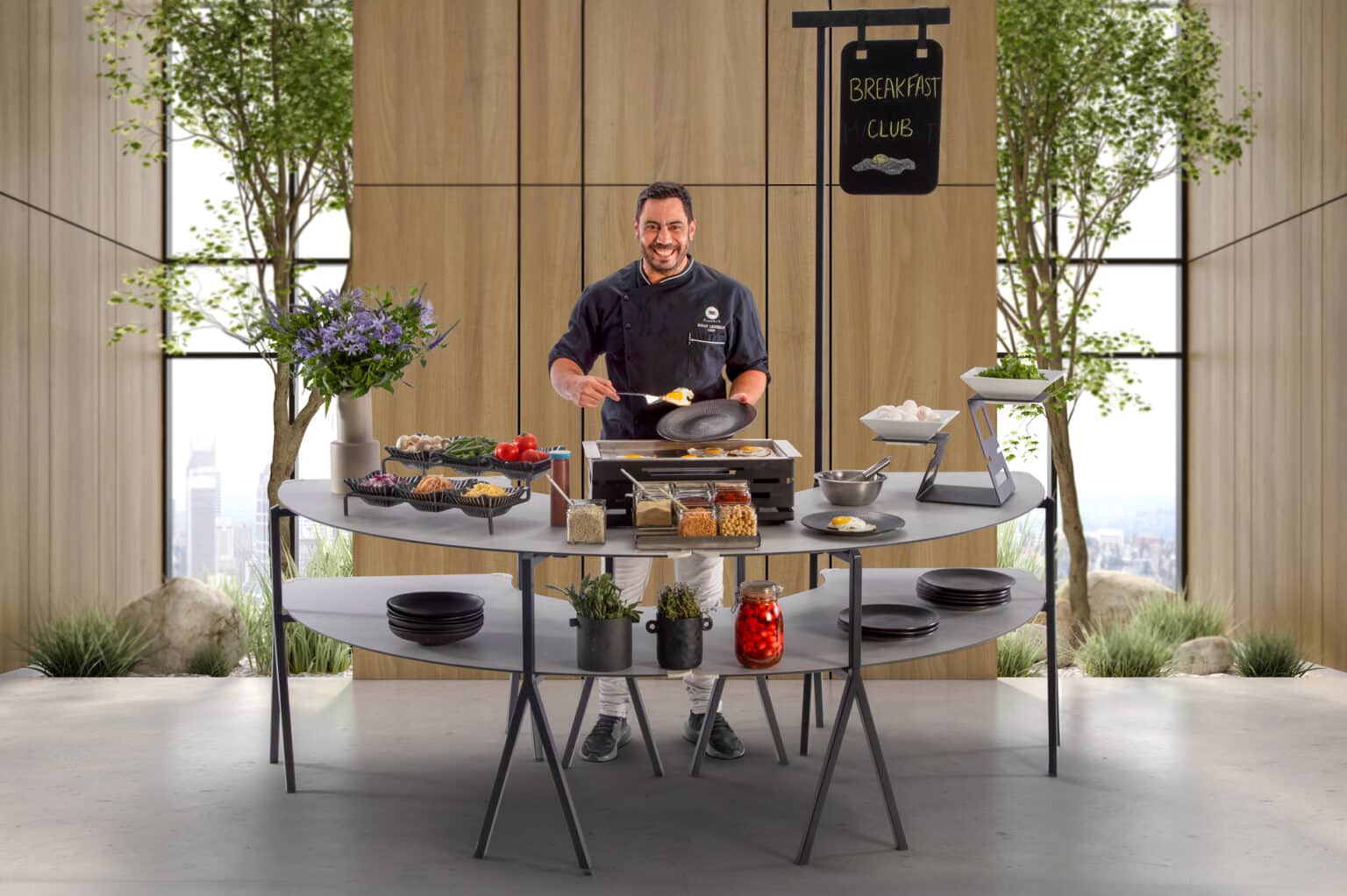 Modulite Linenless Buffet Tables - Rosseto