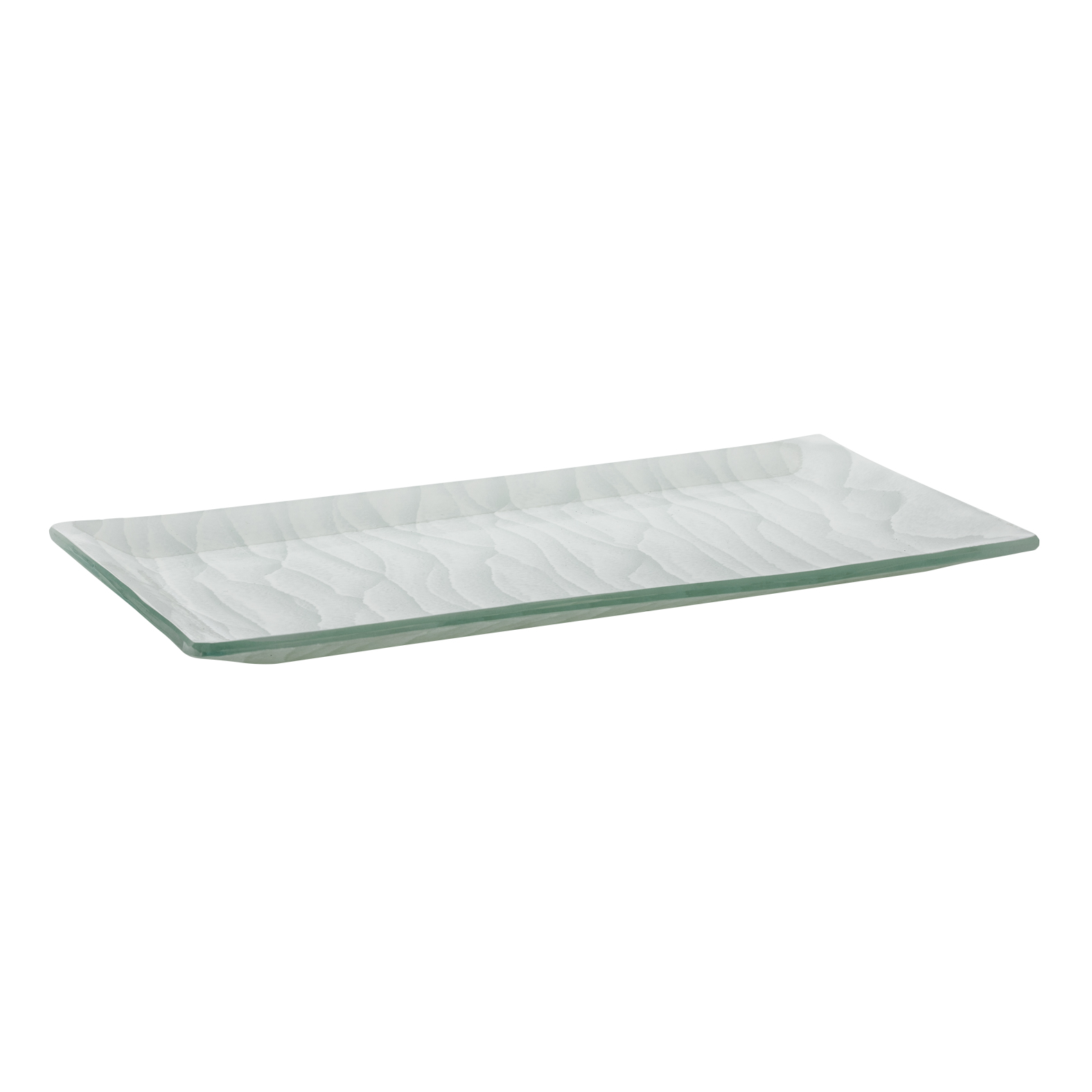Sahara White Rectangular Platter with Rim, 1 EA - GLS070W - Rosseto
