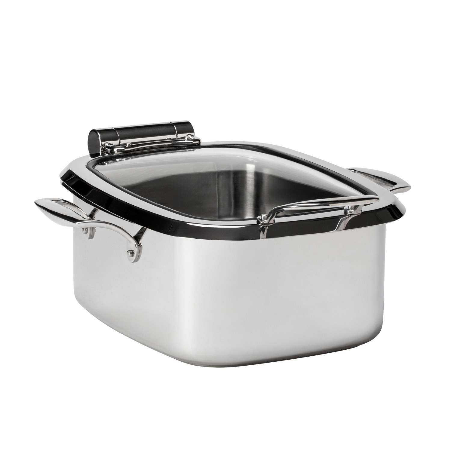 Le Dish Chrome Square Chafing Pot 4.2 Qt, 1 EA - GWD295EL-CH - Rosseto